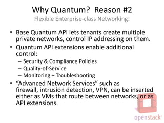 OpenStack Quantum - Past, Present & Future | PPTX | Cloud Computing ...