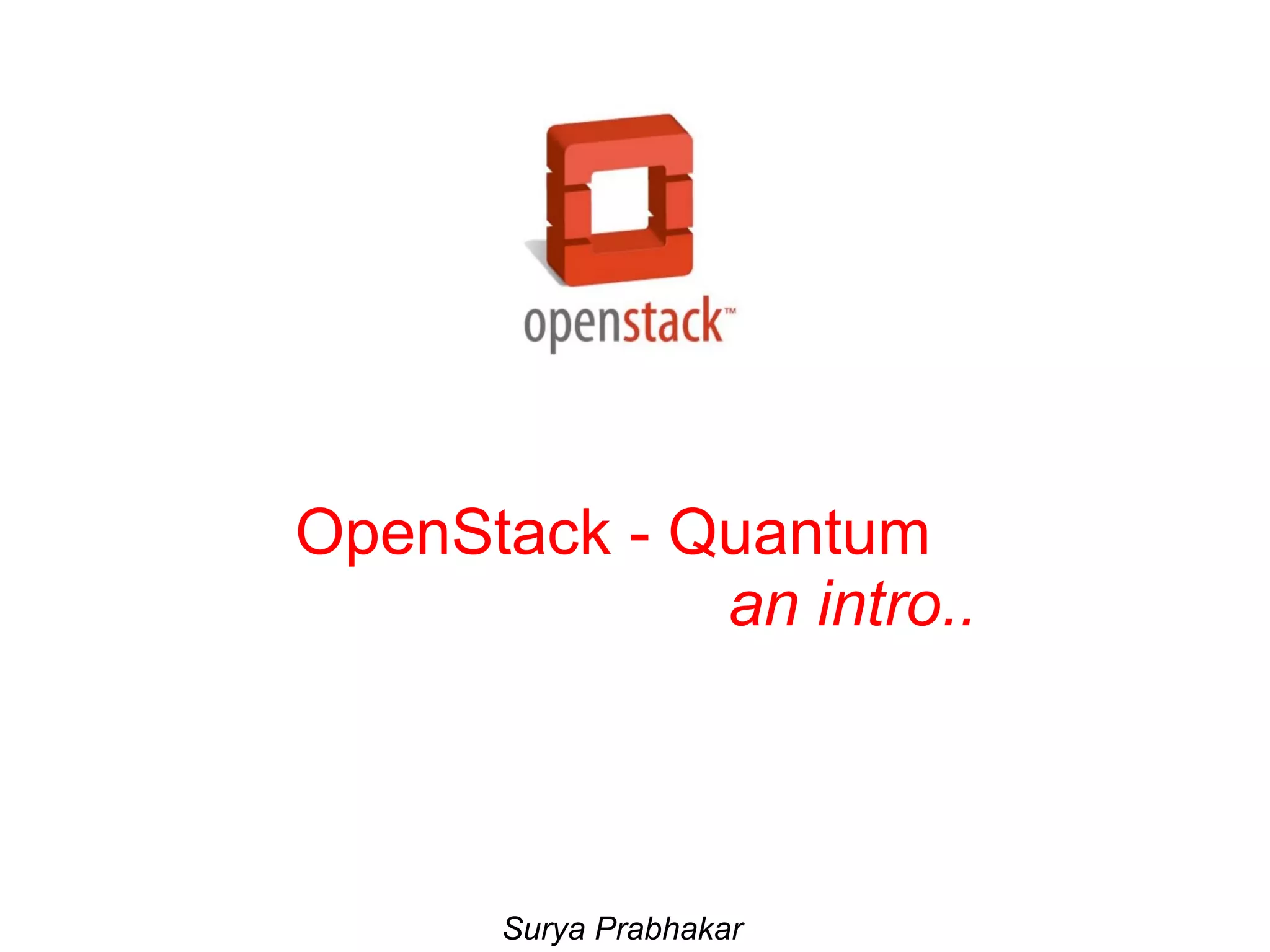 Openstack Quantum | ODP