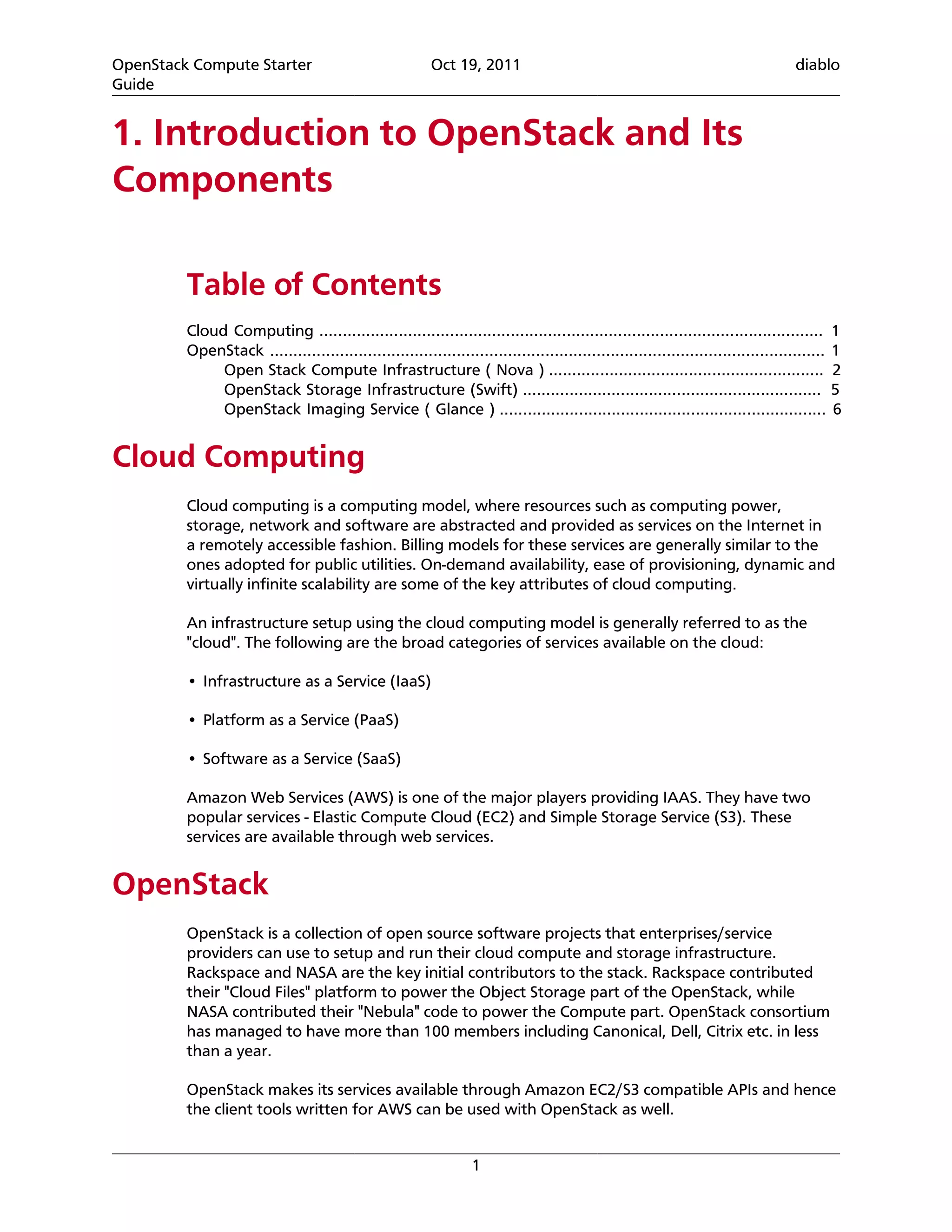Openstack starter-guide-diablo | PDF