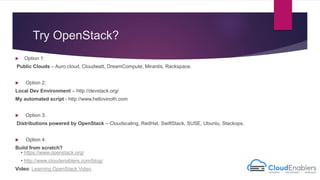 Openstack101 - Introduction to OpenStack | PPTX