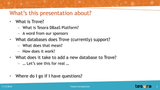 OpenStack and Databases | PPT