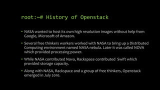 Openstack – An introduction | PPTX | Cloud Computing | Internet