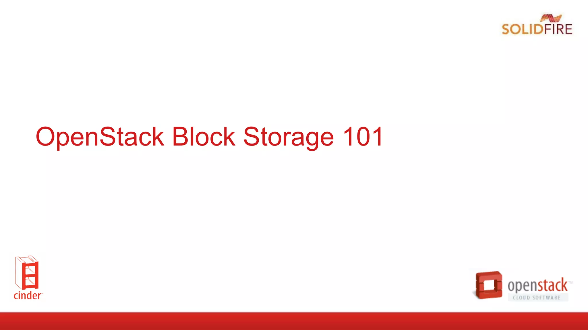 OpenStack Block Storage 101 | PPT