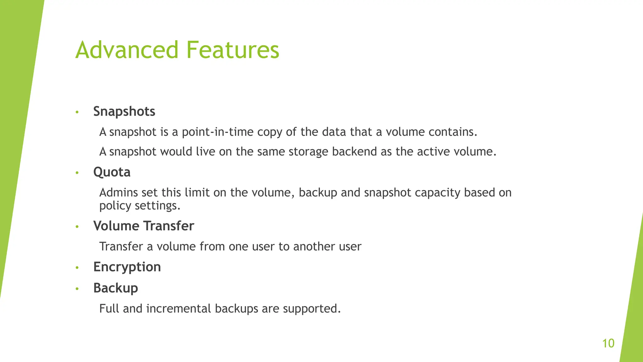 OpenStack Block Storage (Cinder) documantation | PPT