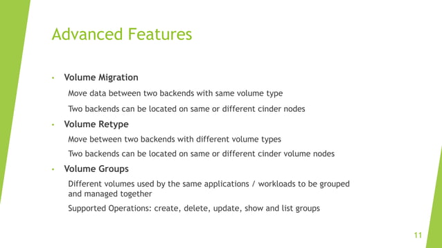 OpenStack Block Storage (Cinder) documantation | PPT