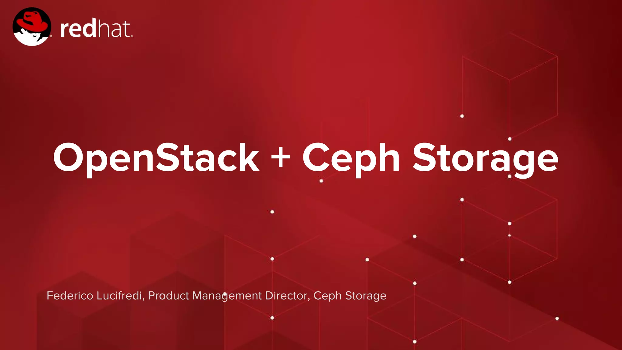 Red Hat Storage Day Boston - OpenStack + Ceph Storage | PDF