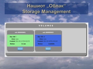 Alternative Web Interface for OpenStack (2012) | PPT