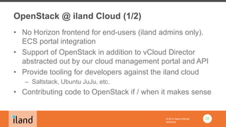 Leveraging VMware Technology To Build an Enterprise Grade Openstack ...