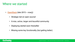 GoDaddy's OpenStack Journey | PPTX