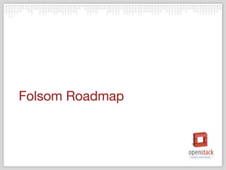 OpenStack Dashboard Folsom Roadmap | PPT