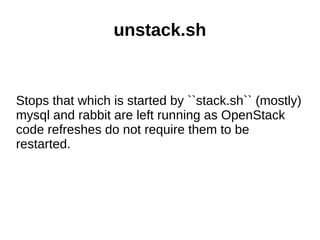 OpenStack DevStack Tutorial | ODP | Operating Systems | Computer Software and Applications