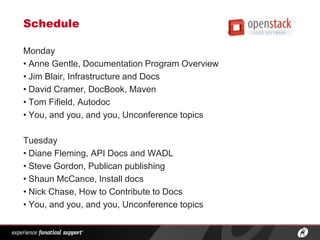 OpenStack Doc Overview for Boot Camp | PPTX | Cloud Computing | Internet
