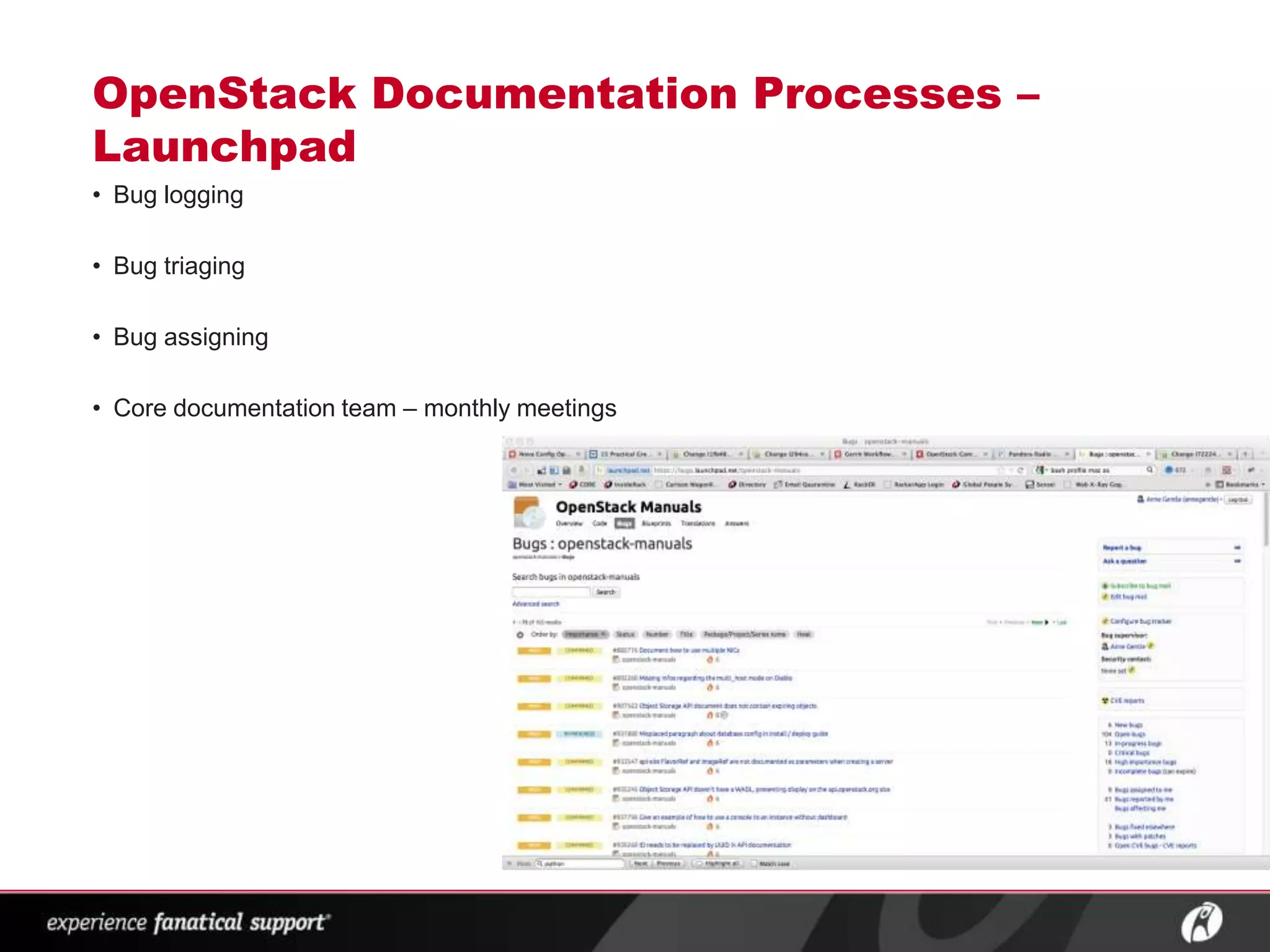 OpenStack Documentation in the Open | PPTX