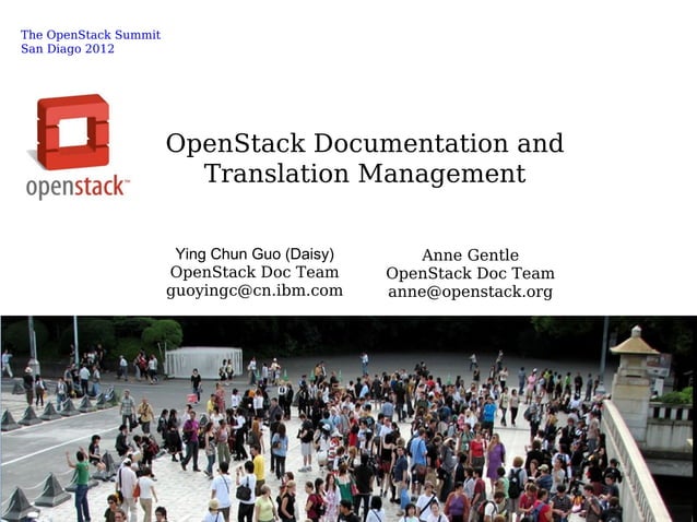 OpenStack documentation & translation management 2012_summit | PDF ...