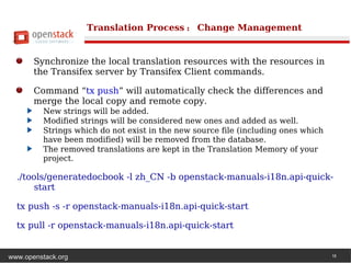 OpenStack documentation & translation management 2012_summit | PDF | Desktop Publishing ...