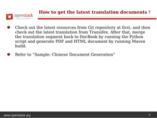 OpenStack documentation & translation management 2012_summit | PDF | Desktop Publishing ...