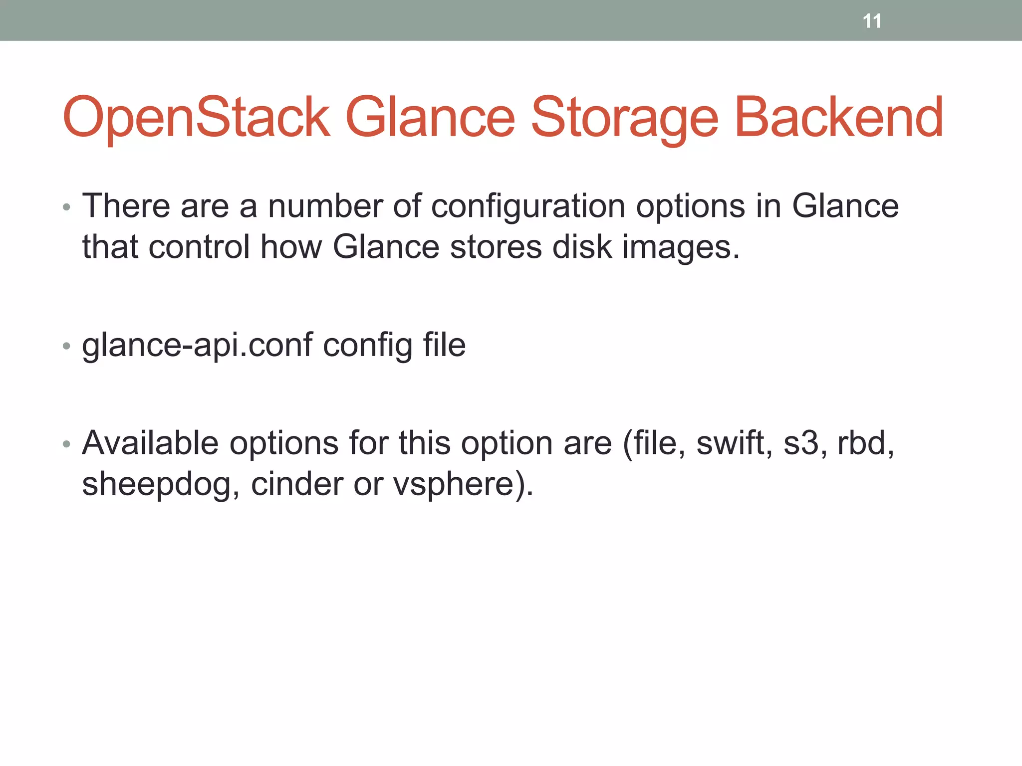 OpenStack Glance | PPT | Free Download