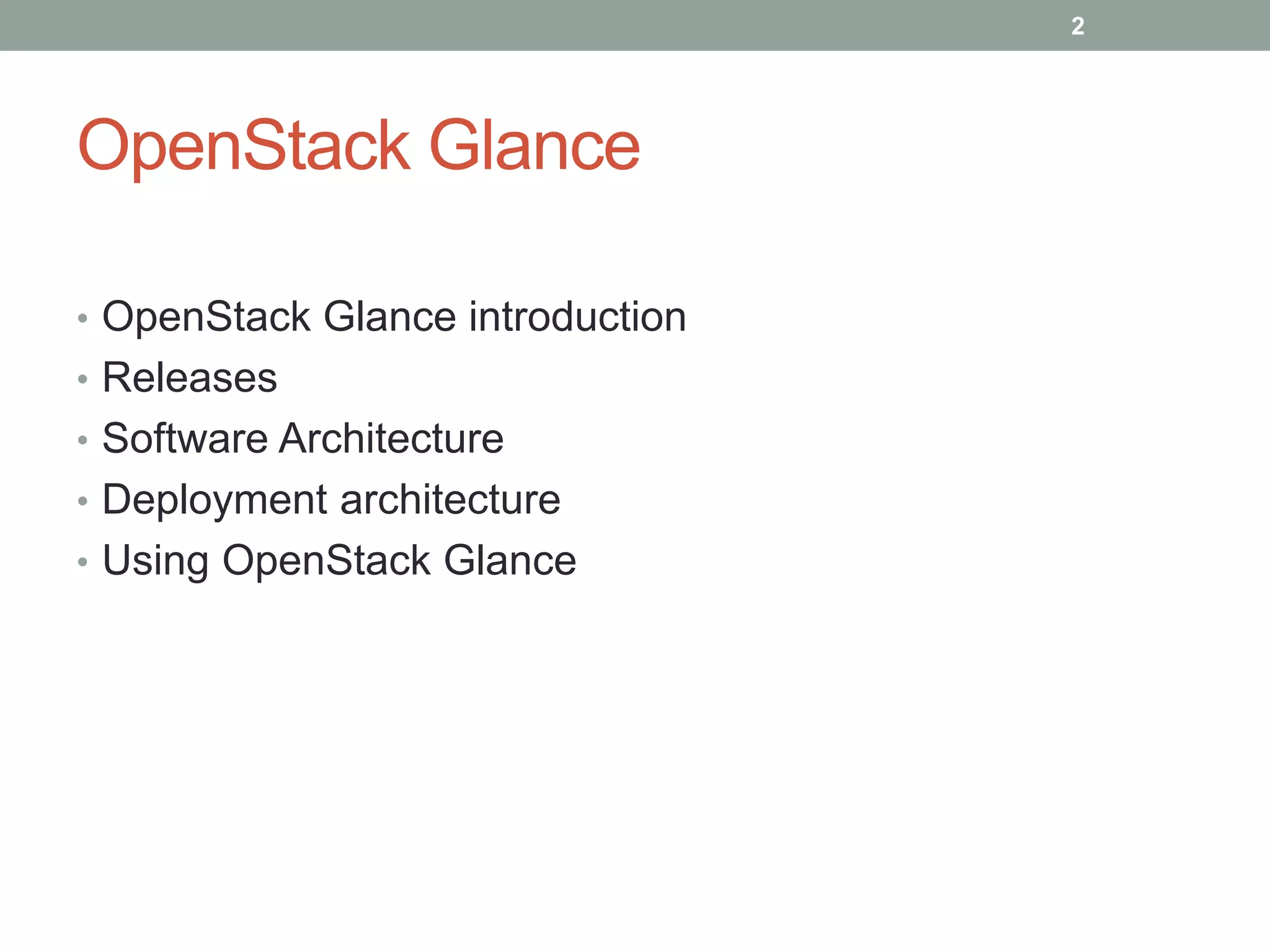 OpenStack Glance | PPT | Free Download