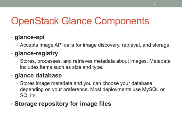 OpenStack Glance | PPT | Free Download