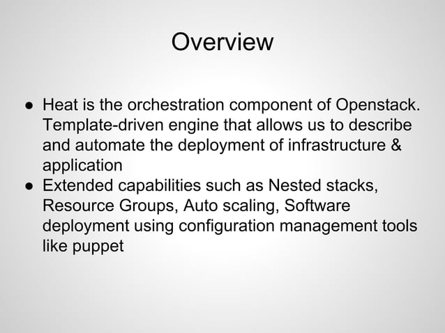 Openstack Heat & How Autoscaling works | PPT