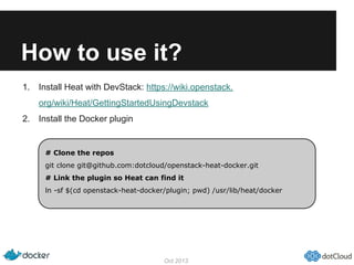 [Open stack] heat + docker | PDF
