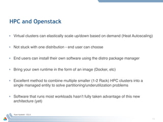 At the Crossroads of HPC and Cloud Computing with Openstack | PDF | Cloud Computing | Internet