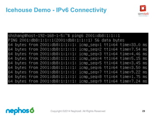 OpenStack Icehouse Over IPv6 | PDF