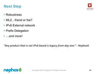 OpenStack Icehouse Over IPv6 | PDF