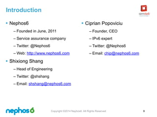 OpenStack Icehouse Over IPv6 | PDF
