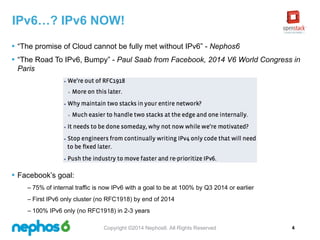 OpenStack Icehouse Over IPv6 | PDF