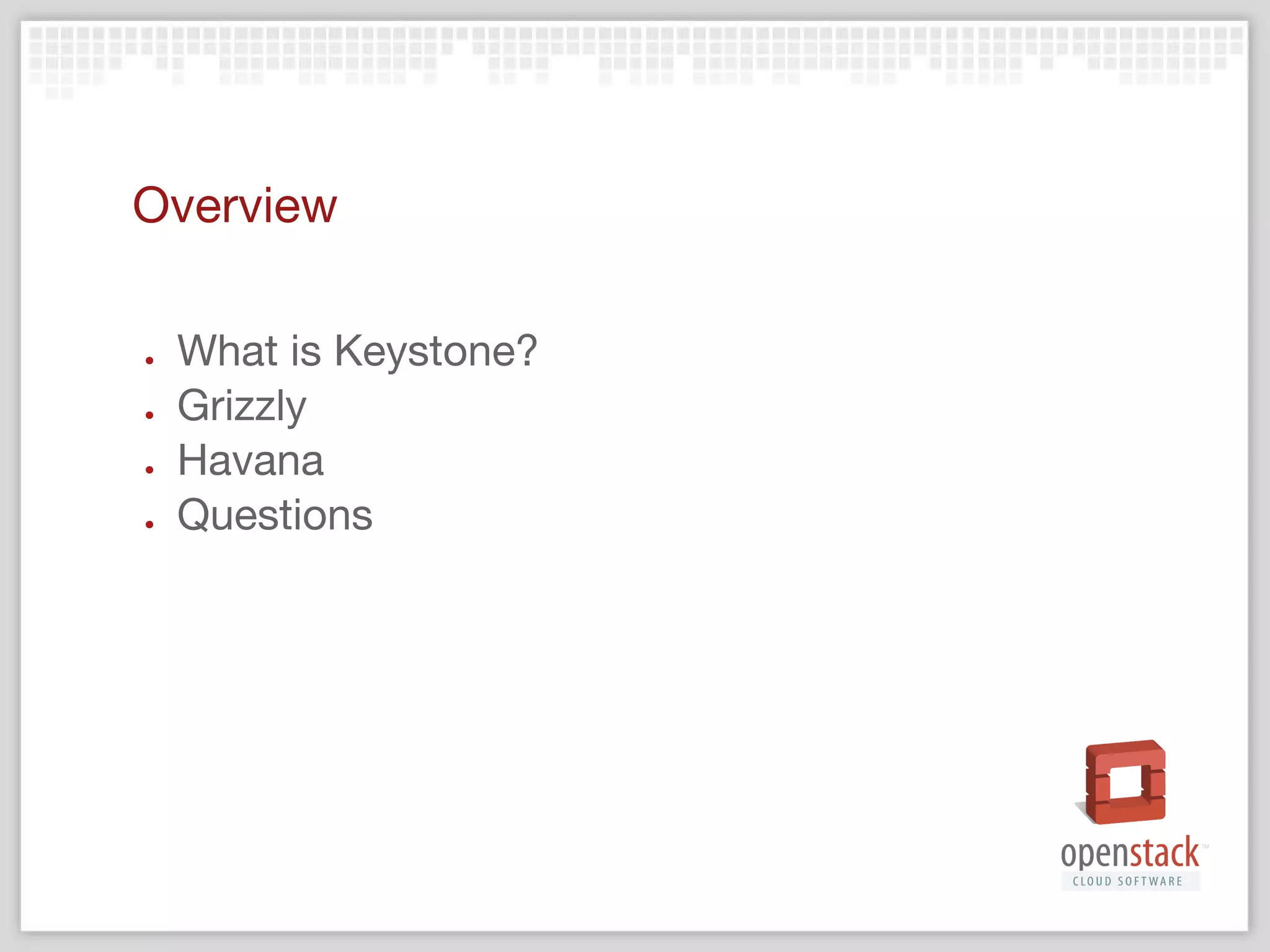 Open stack identity project update (havana) (1) | PDF | Internet | Computing