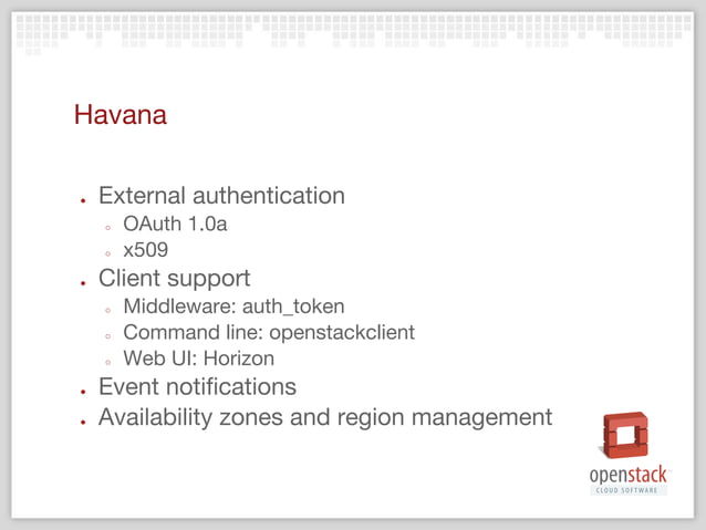 Open stack identity project update (havana) (1) | PDF | Internet | Computing