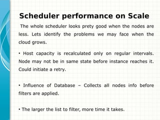 Openstack Scheduler and Scalability Issue | PPT