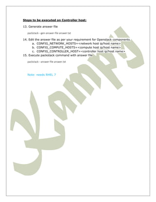 Openstack installation using rdo multi node | PDF