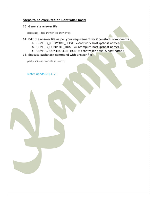 Openstack Installation Using Rdo Multi Node Pdf Computer Networking Computing