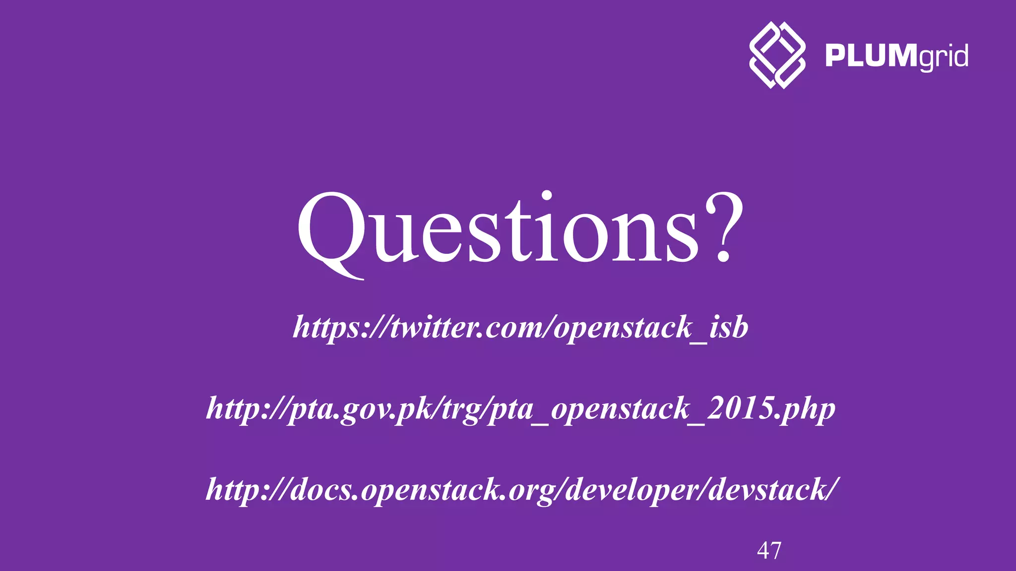 Openstack Pakistan intro | PPT