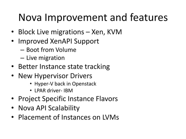 Open stack journey from folsom to grizzly | PPT