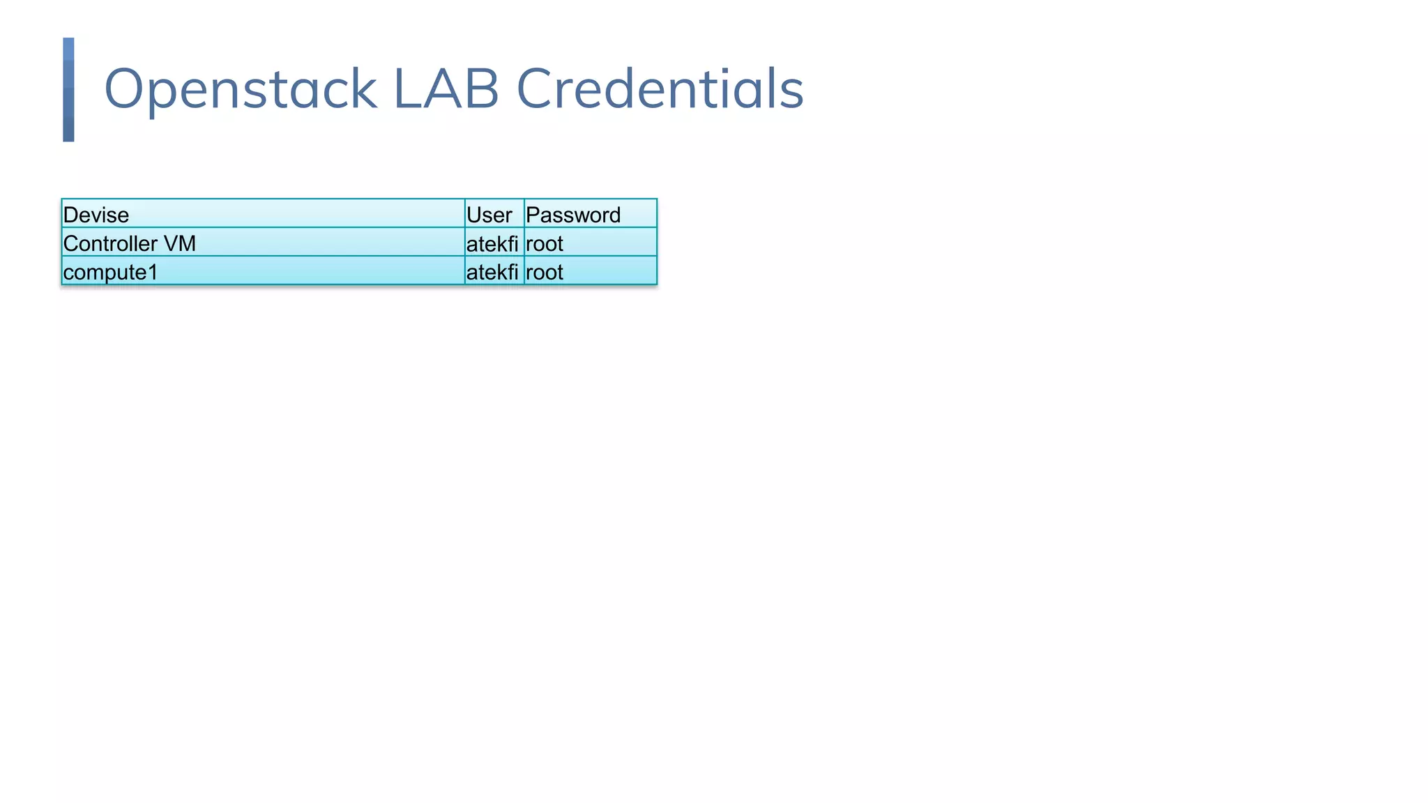 Openstack lab environment Virtualbox (English) | PDF