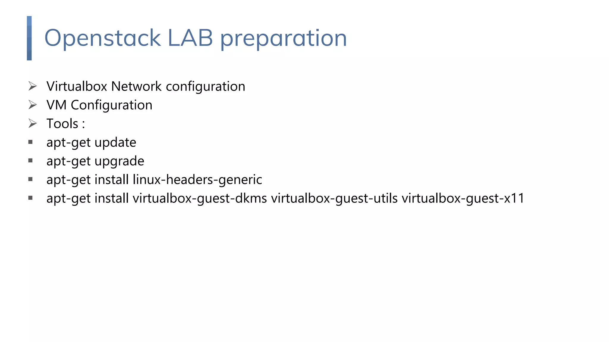 Openstack lab environment Virtualbox (English) | PDF