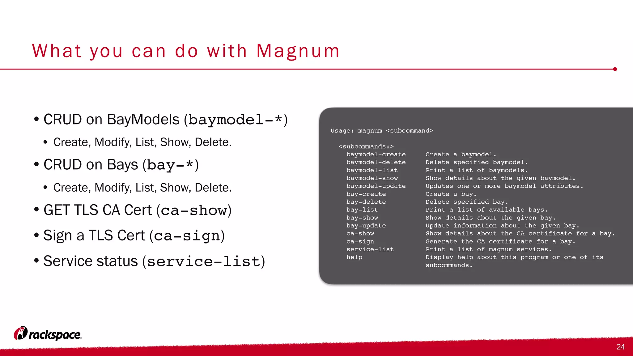 OpenStack Magnum 2016-08-04 | PPT