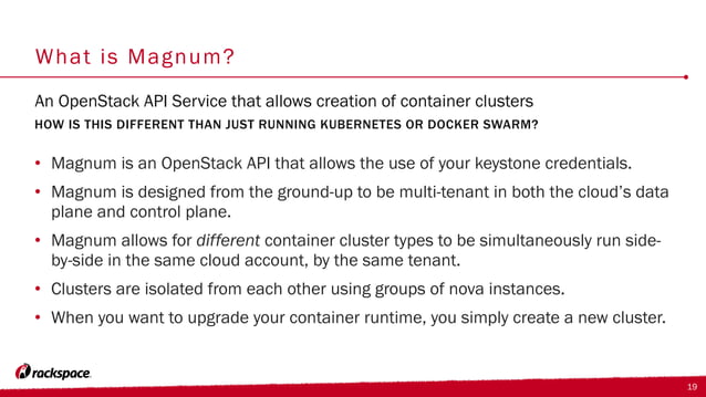 OpenStack Magnum 2016-08-04 | PPT