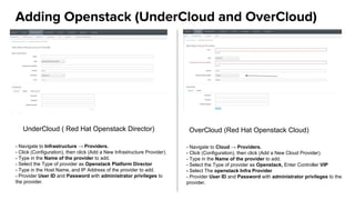 Openstack Cloud Management and Automation Using Red Hat Cloudforms 4.0 ...