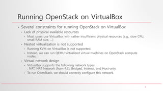 OpenStack: running manually installed components on VirtualBox | PPT