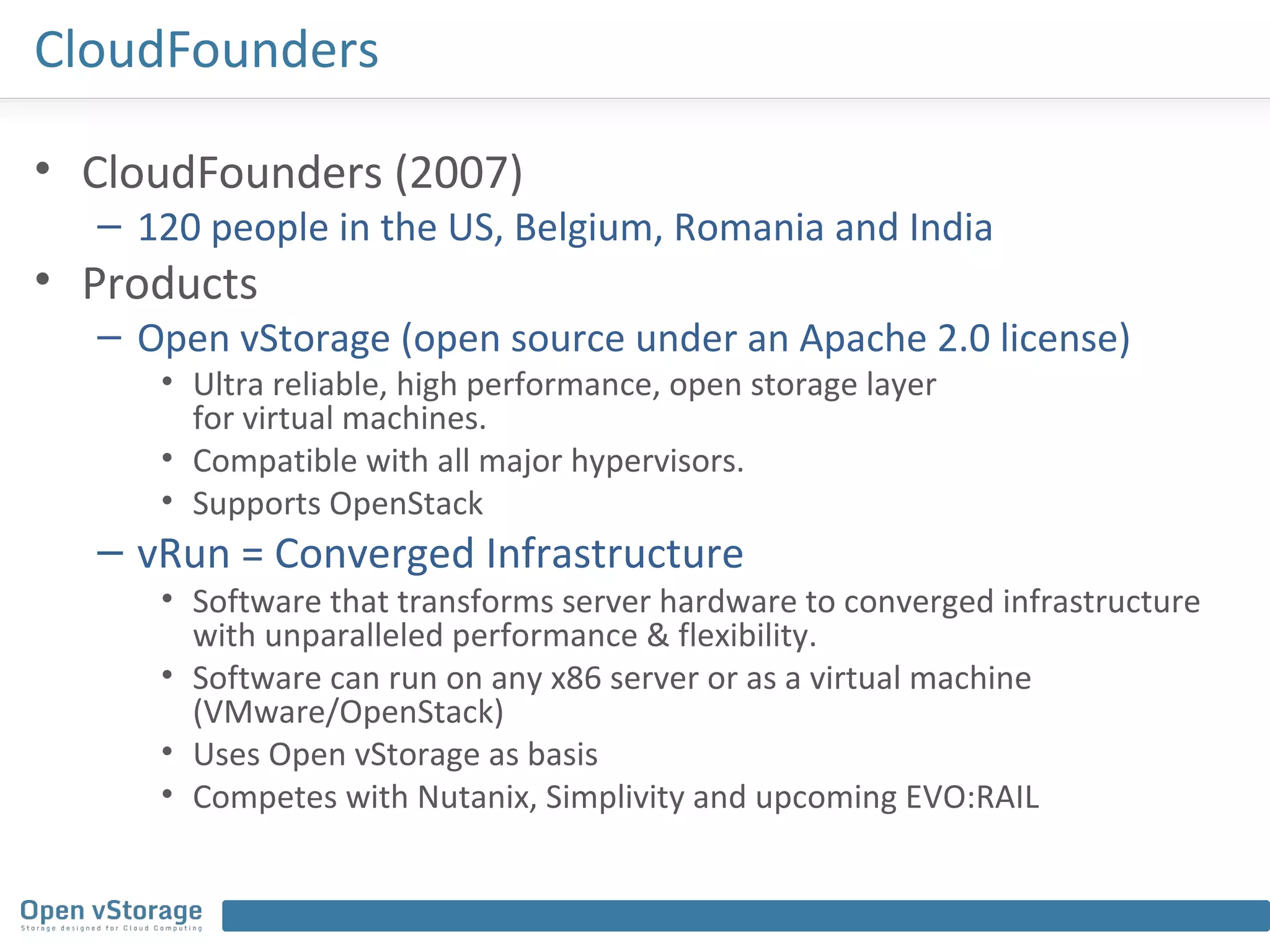 Turning OpenStack Swift into a VM storage platform