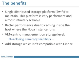 Turning OpenStack Swift into a VM storage platform | PPT