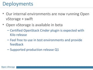 Turning OpenStack Swift into a VM storage platform | PPT