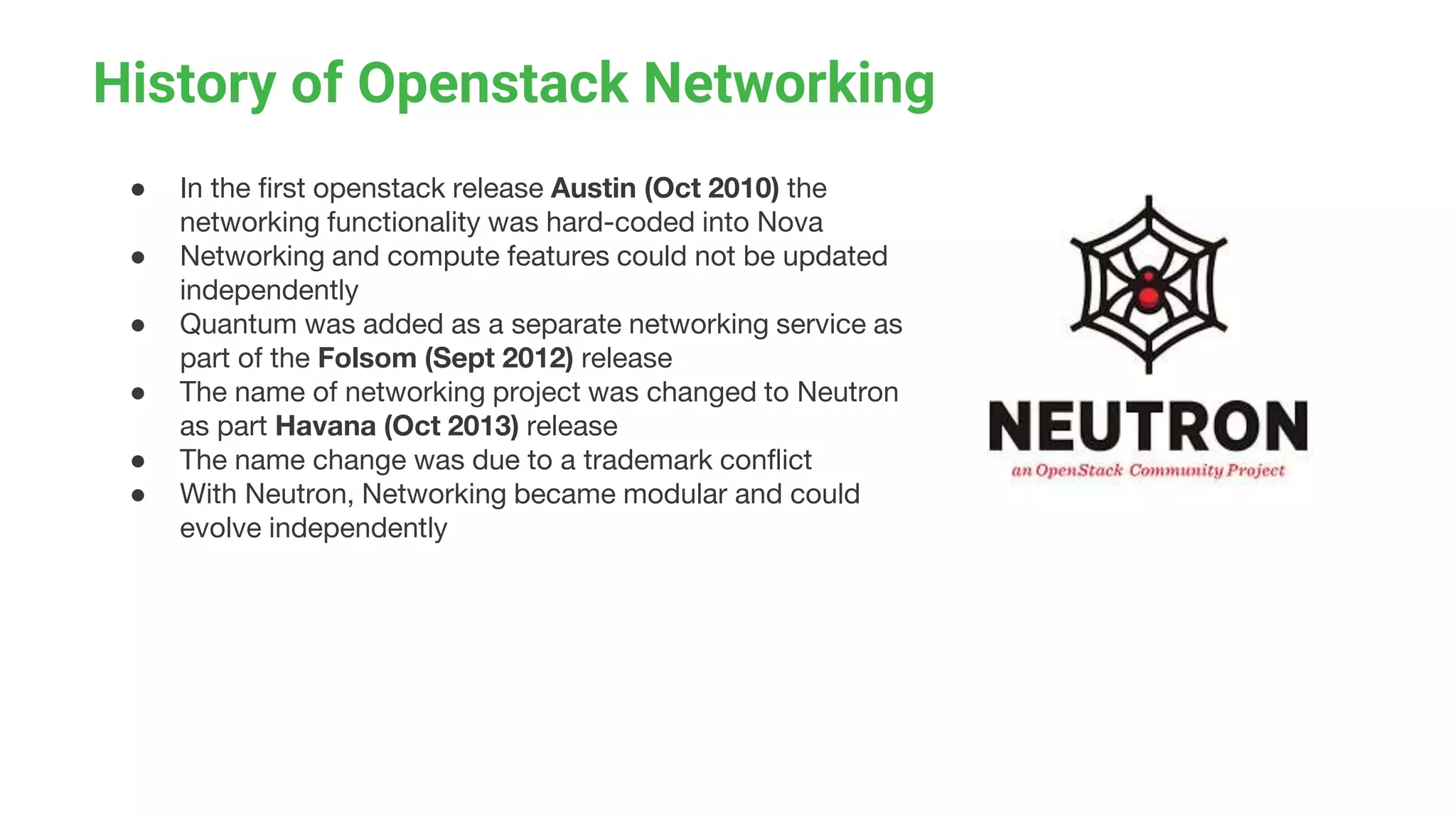 Networking in Openstack - Neutron 101 | PPTX | Cloud Computing | Internet