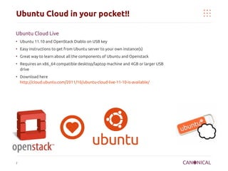 Open stack meetup_boston_ubuntu_cloud | PDF | Operating Systems | Computer Software and Applications