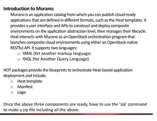 Automation with HOT & Murano in Openstack | PDF