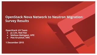 OpenStack Nova Network to Neutron Migration: Survey Results | PDF | Computer Software and ...